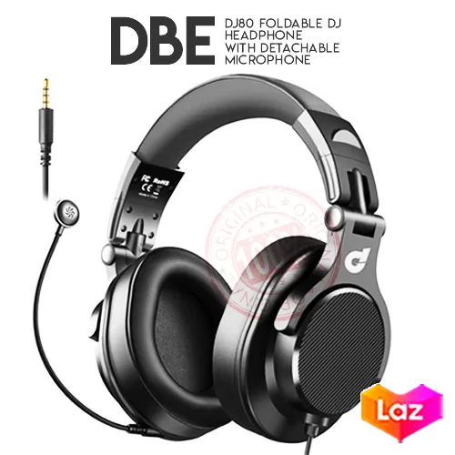 Headphone Gaming dbE DJ80 Foldable DJ Headphone with Detachable ...