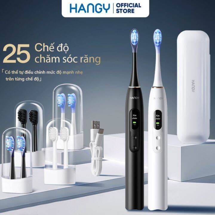 [TẶNG 20 GÓI NƯỚC SÚC MIỆNG] Bàn chải điện màn hình LED thông minh ...