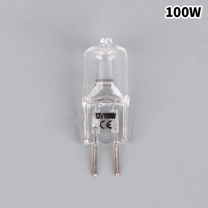 [Hot Sale] หลอดไฟทำงาน G6.35 12V 20W 35W 50W 70W 100W W 1ชิ้นโคมไฟอโรมา G6.35กล้องจุลทรรศน์ G6 ...