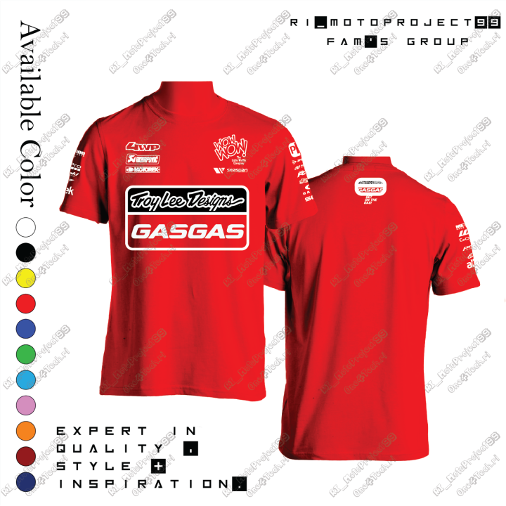 Tshirt Baju Kaos Team Official Moto GP Gas Gas Tech3 2023 Series High ...