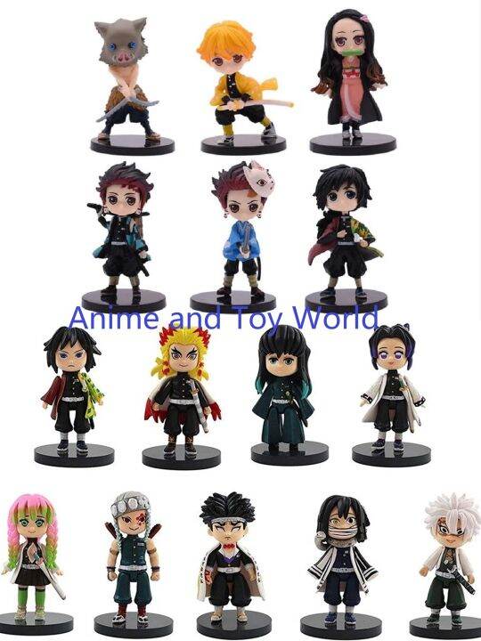 Qposket Demon Slayer: Kimetsu no Yaiba Tanjiro,Kamado,Nezuko,Zenitsu ...