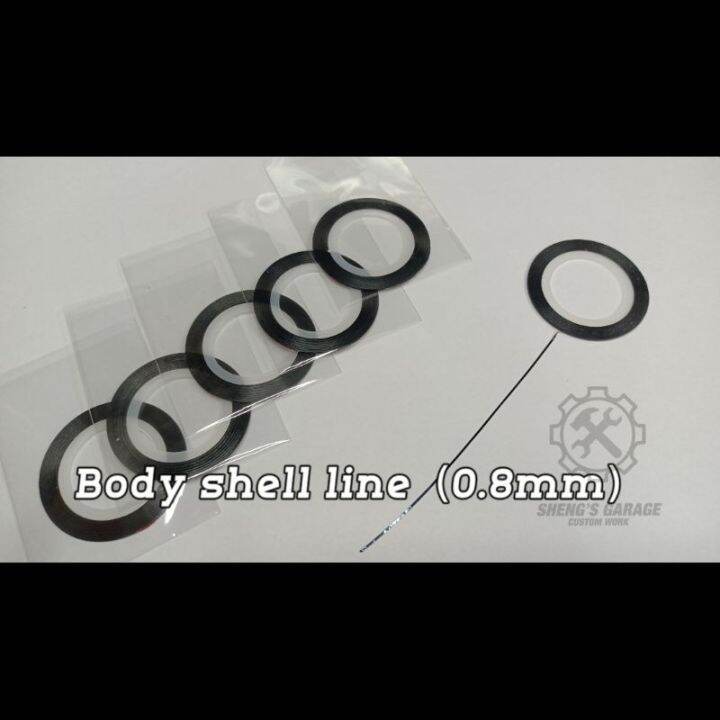 Rc body line tape black （0.8mm） | Lazada PH