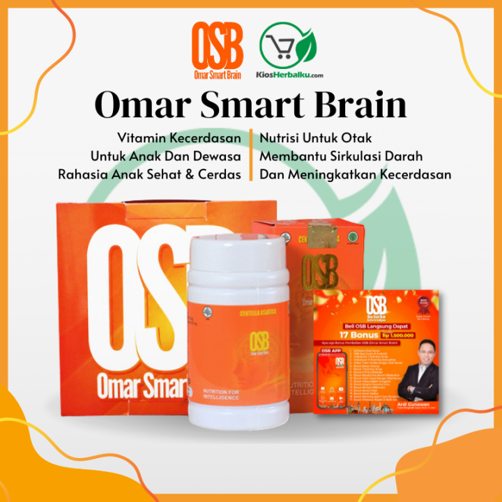 Original OSB Omar Smart Brain Asli Vitamin Otak Kecerdasan Anak Dan ...