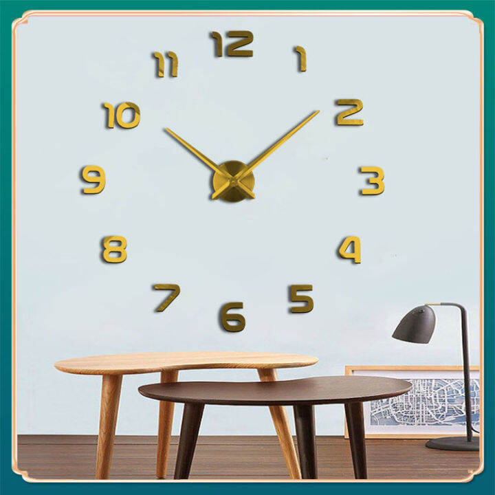 Jam Dinding Besar Ukuran Jumbo Tempel Dinding DIY 101 Giant Clock ...