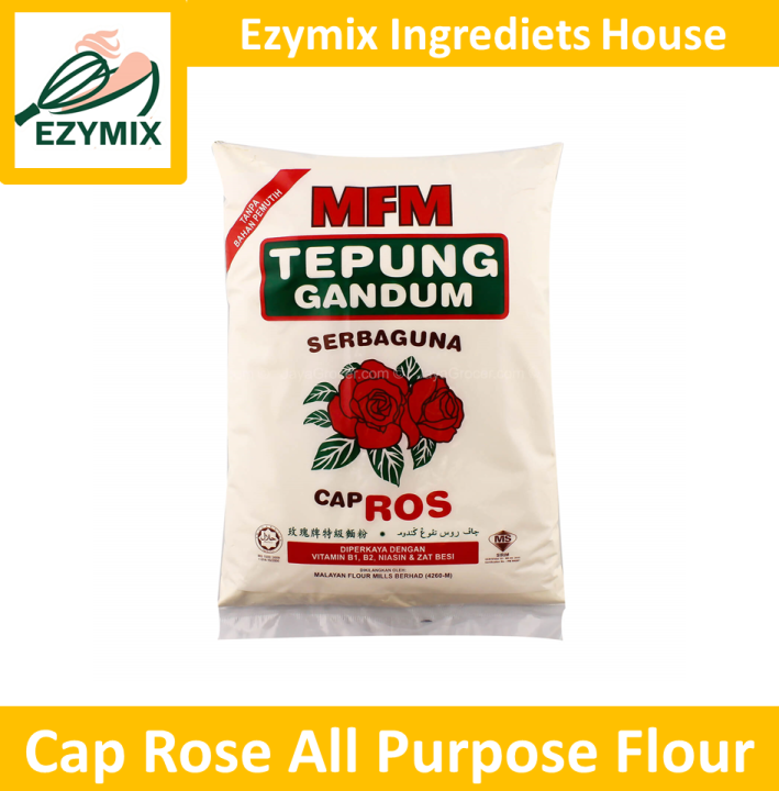 Ezymix MFM Cap Ros All Purpose Flour / Tepung Gandum 850g | Lazada