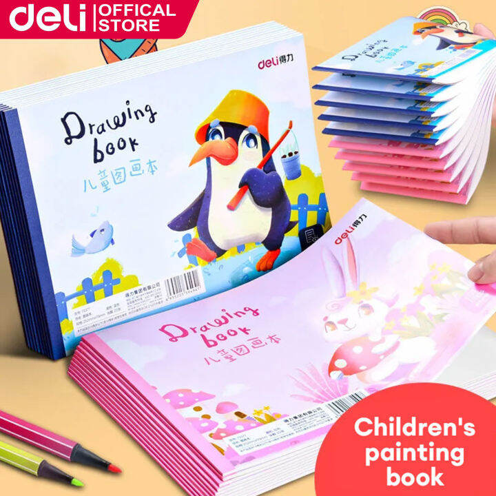 Deli Drawing Book For Children 20 Sheets Blank Art Painting Sektch Book ...