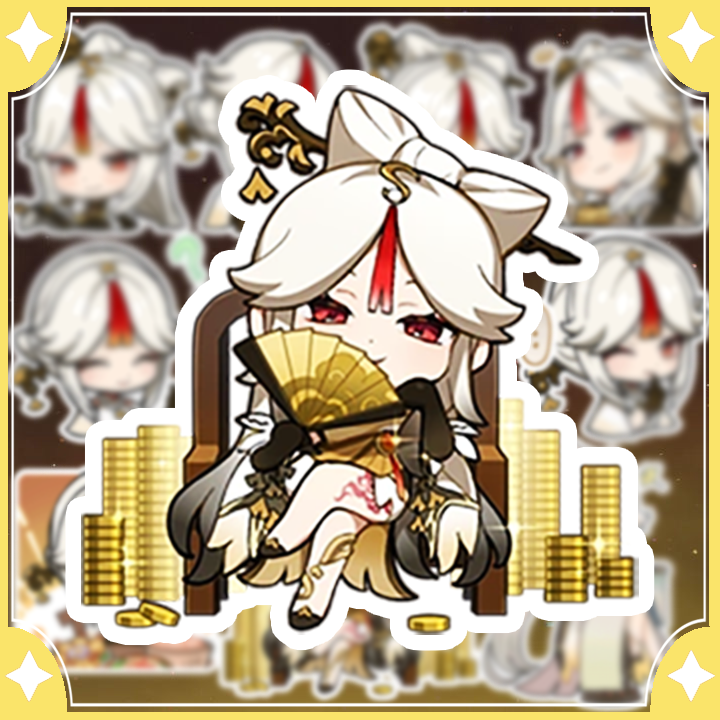 [Genshin Impact] Sticker Ningguang - Hình dán chibi fuba ningguang ...