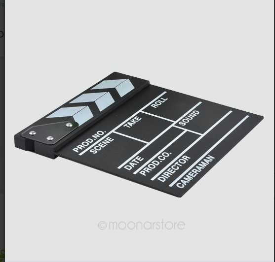 Professional clapper board classical movie film scene board wood 20 x ...