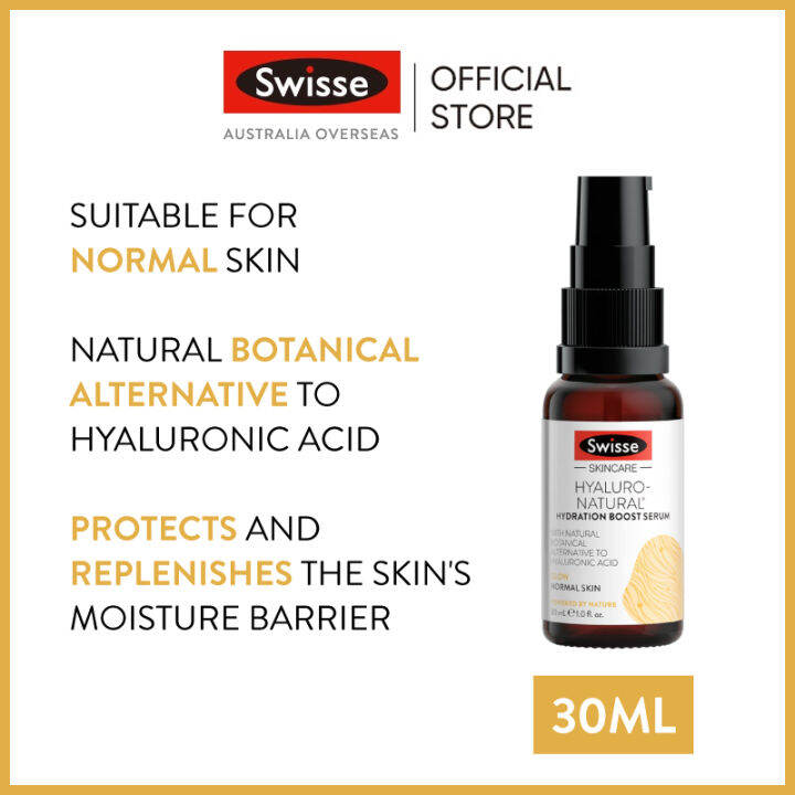 Swisse Skincare Hyaluro-Natural® Hydration Boost Serum 30ml | Lazada PH