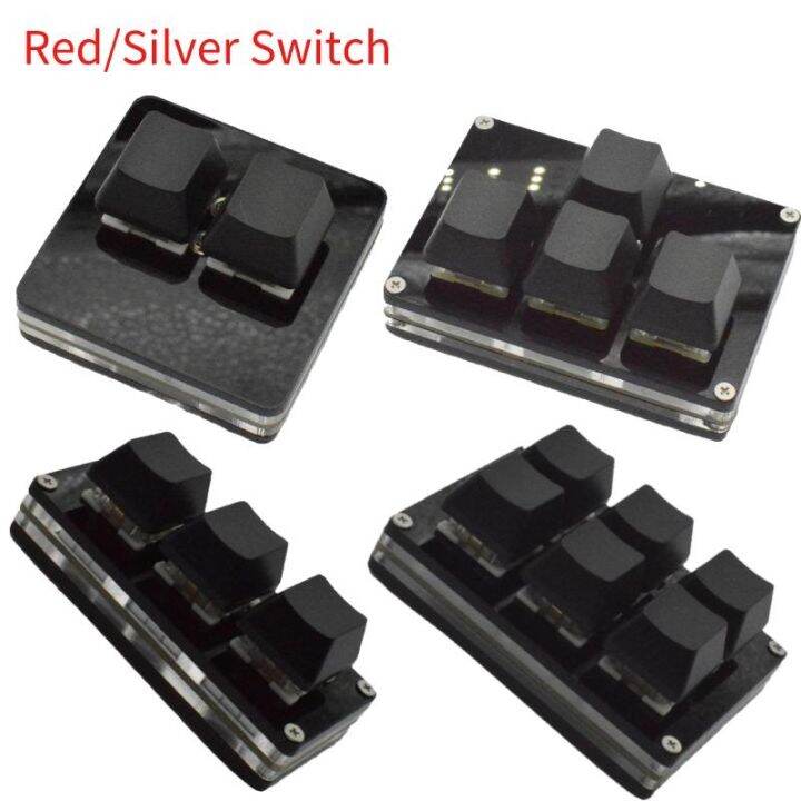 {KING TI}2/3/4/6 Keys Black Mini Keypad Red/Silver Switch OSU ...