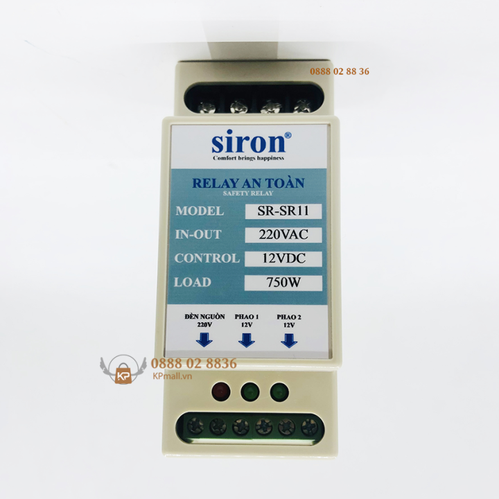 [Chính hãng] Rơ le an toàn chuyển nguồn 12V cho phao điện, relay an toàn dạng thanh ray gắn ...