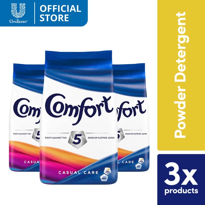Comfort Laundry Powder Detergent Casual Care 1.25kg Pouch 3x | Lazada PH