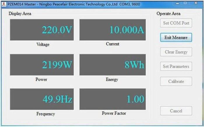 NEW PZEM-004T TTL SERIAL WATTMETER VOLTMETER AMMETER FREQUENCY METER ...