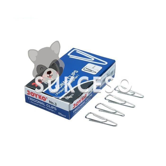 Joyko Trigonal Clip No.3 / Paper Clip / Penjepit Kertas Murah | Lazada ...