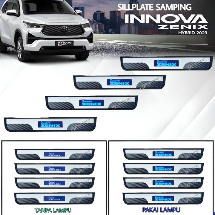 Sillplate Samping Innova Zenix 2023 Side Scuff Plate Deluxe Carbon Blue ...