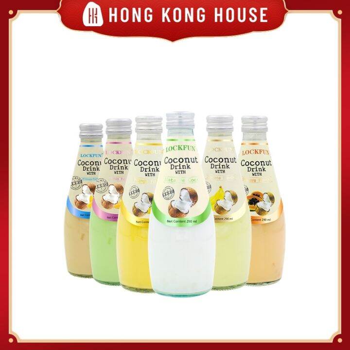 Thailand Imported Lockfun Coconut Drink Pineapple Flavor 290ml | Lazada PH