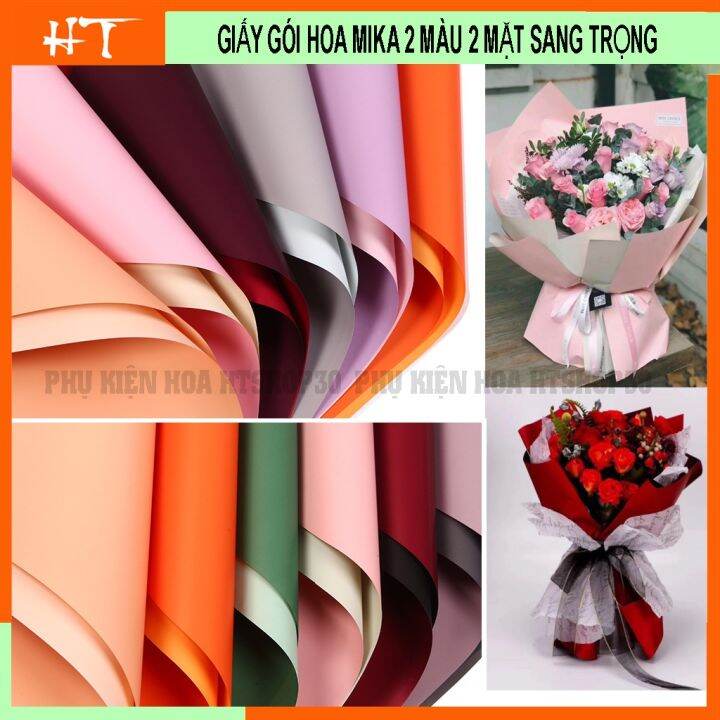 20tờ giấy gói hoa mika 2 mặt, loại đẹp,dày dặn,gói hoa cực sang - phụ ...