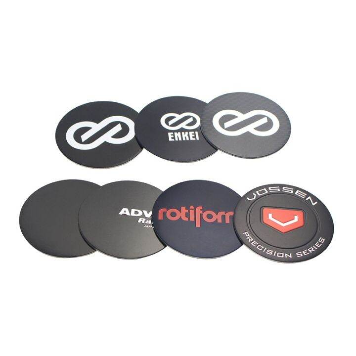 Exquisite car NEW Upgrade 4pcs Car Racing 45MM Wheel Center Sticker ...