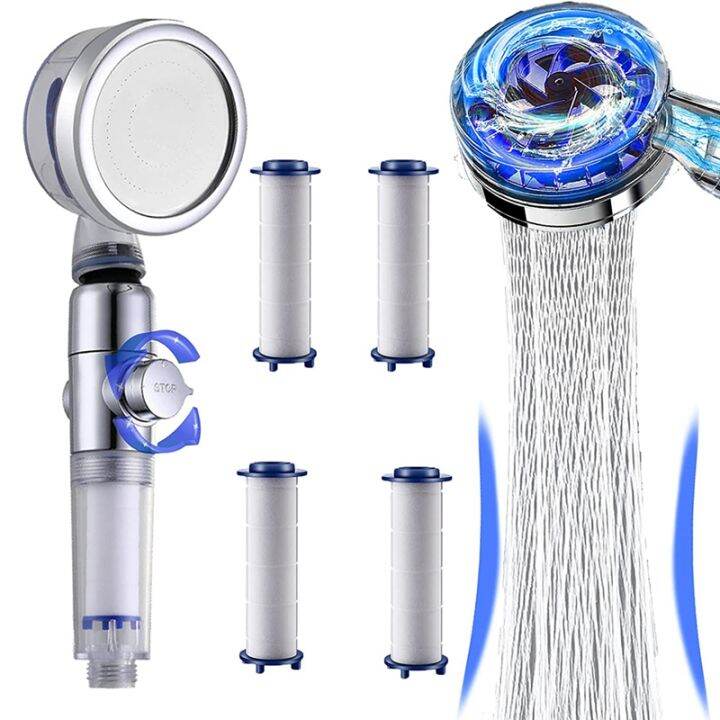 Vortex Shower Head High Pressure with Filters,Handheld Turbo Spa Fan ...