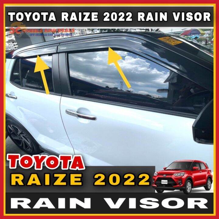 TOYOTA RAIZE 2022 RAIN VISOR (TOYOTA RAIZE ACCESSORIES) raize visor ...