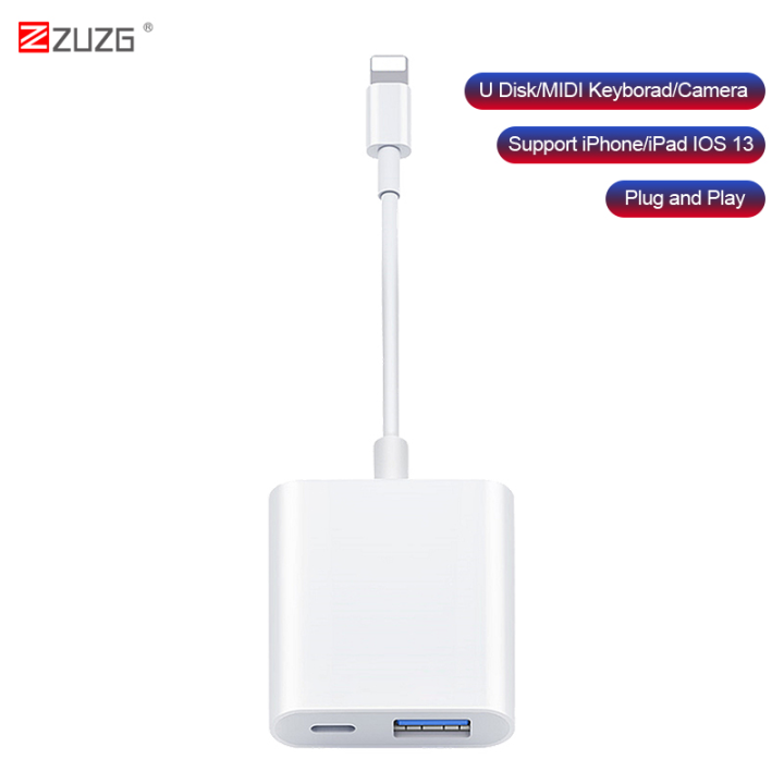 ZUZG 3 in 1 USB Camera Adapter USB 3.0 OTG Cable adapter with USB Power ...