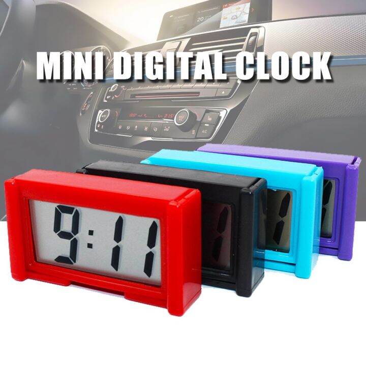 GINKG Self-adhesive Dashboard LCD Screen Car Interior Digital Clock ...