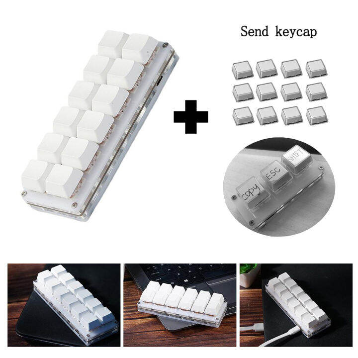 Portable mini 12 Keys Keypad DIY Shortcut Keyboard function Keyboard Gaming Keyboard ...