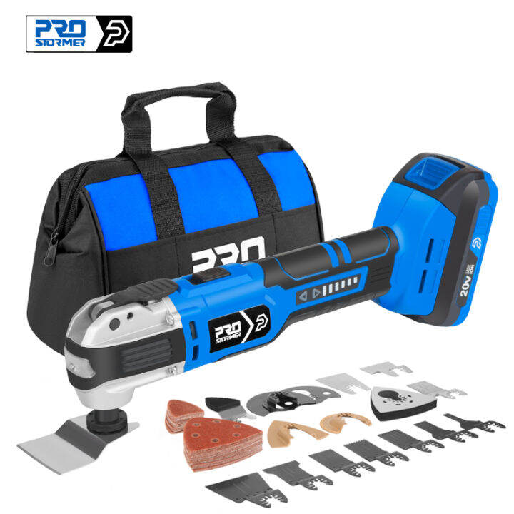 20V Electric Multifunction Oscillating Tool Brushless Trimmer Saw 6 Variable Speed Renovator ...