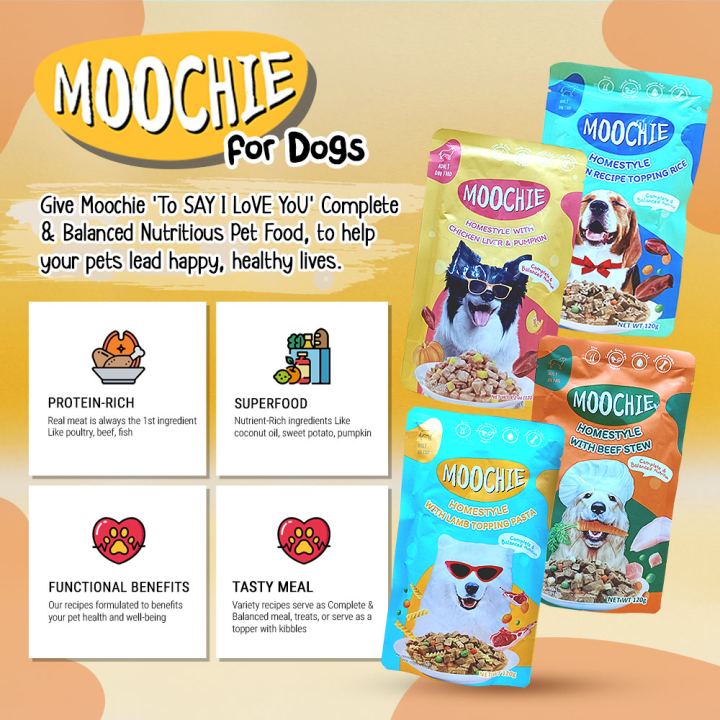 TBS2.0- 120G MOOCHIE HOMESTYLE ADULT WET DOG FOOD COMPLETE & BALANCED NUTRITION | Lazada PH