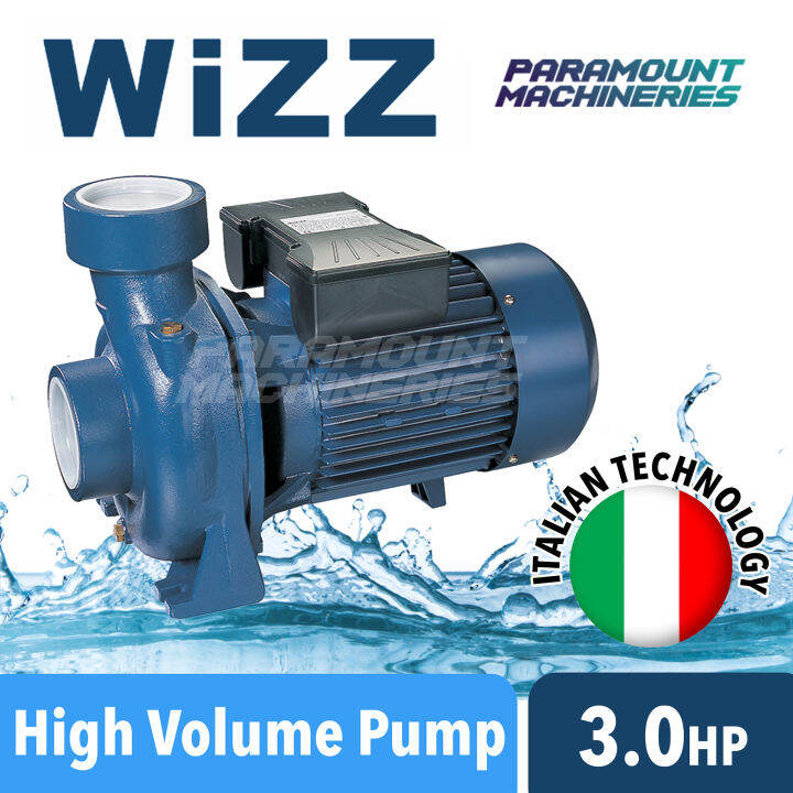 Wizz 3HP High Volume Electric Centrifugal Water Pump Flow 3x3 ...
