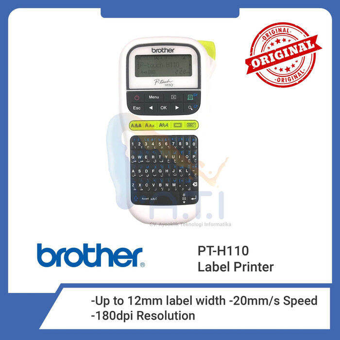 BROTHER Printer Label PT H110 Label Maker Ptouch PT H 110 | Lazada ...
