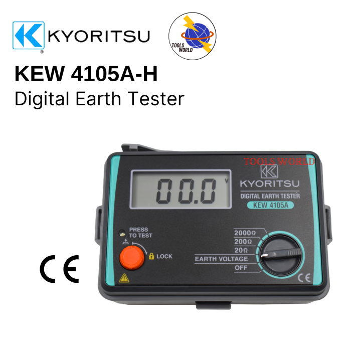 Kyoritsu 4105A-H Digital Earth Resistance Meter - Original - 1 Year Warranty | Lazada