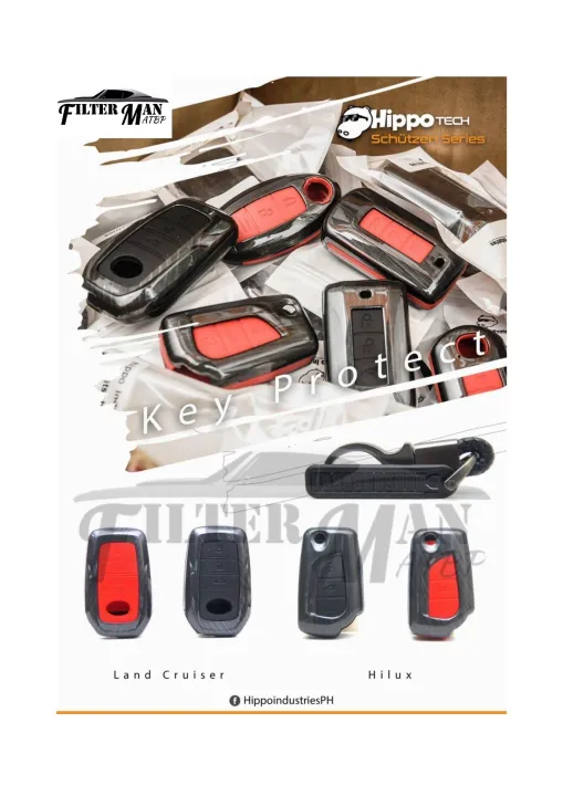 HippoTech Schutzen Series KEY PROTECT for INNOVA/FORTUNER/HILUX/COROLLA ALTIS '18 (BRUSHED ...
