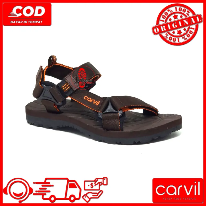 CARVIL SANDAL GUNUNG REDFORD PRIA DEWASA SANDAL TALI BELAKANG KNIP ...