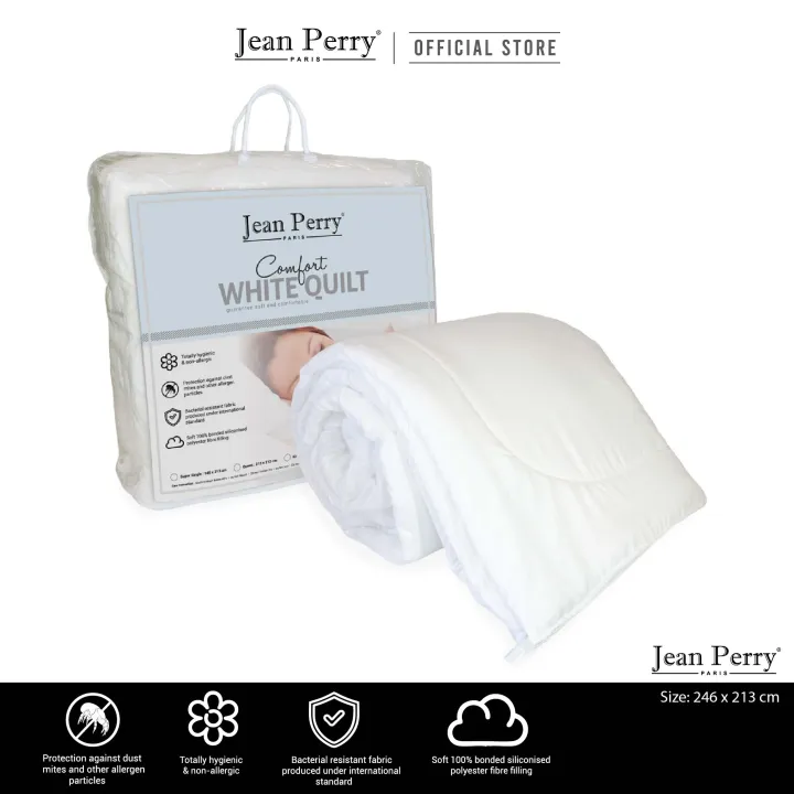 Jean Perry Comfort Soft White Quilt | Lazada