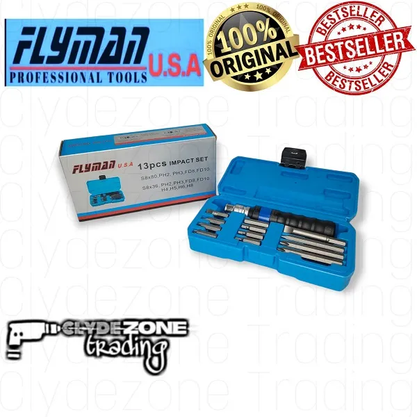 FLYMAN ORIGINAL 13 Pcs. Impact Driver Set | Lazada PH