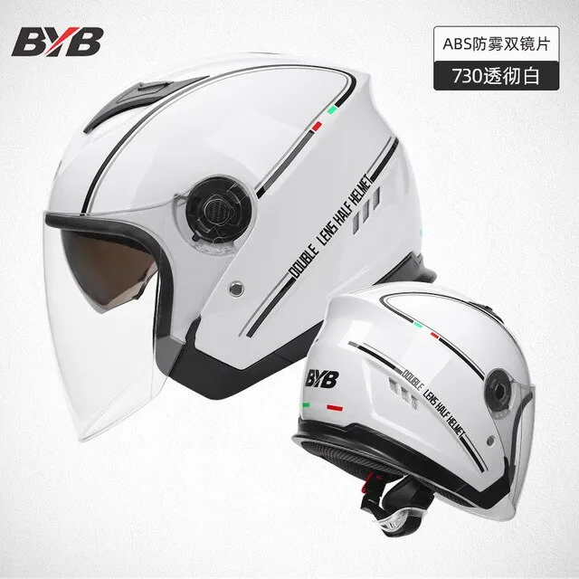 BYB ใหม่รถจักรยานยนต์หมวกกันน็อคจักรยานไฟฟ้าหมวกกันน็อคขี่รถจักรยานยนต์ ...