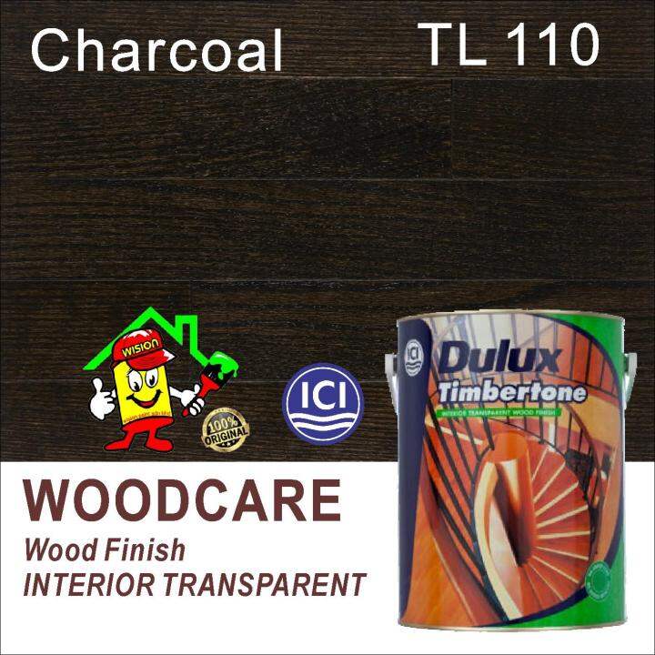 TL110 CHARCOAL ( 5L ) DULUX TIMBERTONE INTERIOR TRANSPARENT WOOD FINISH ...