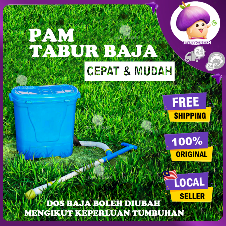 Pam Tabur Baja/ Belt & Manual fertilizer applicator / Tong Baja/ Small ...