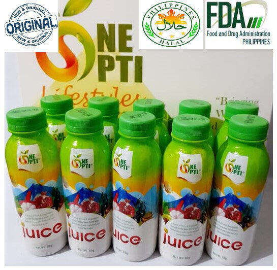 10 bottles One Opti Juice 15 in 1 with 1 Pack One Opti Choco Herbal ...