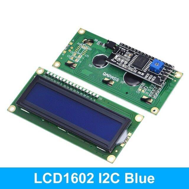 หน้าจอสีเขียวโมดูล Lcd สีฟ้า Iic I2c 1602สำหรับ Arduino 1602แอลซีดี Lcd1602 Mega2560 R3 1229