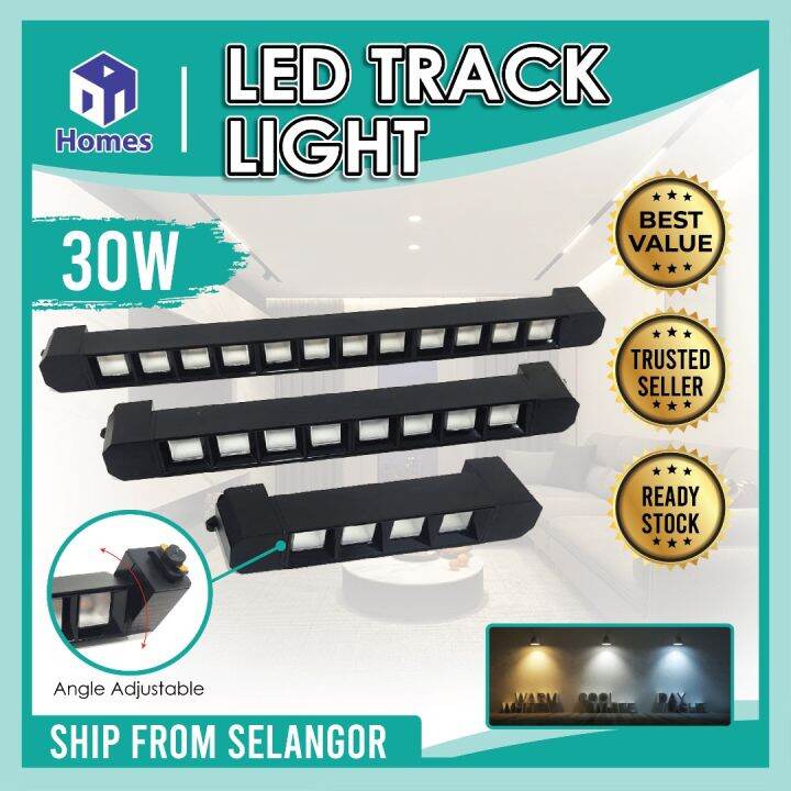 Linear track light 12w 20w 30w led light for living room lampu panjang ...