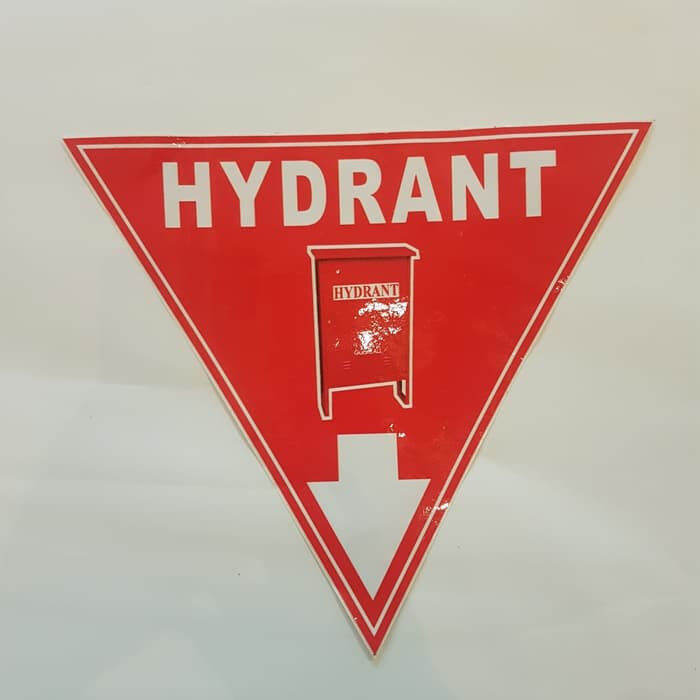 STIKER HIDRAN SAFETY K3 STICKER SEGITIGA HYDRANT UK 35x35x35cm | Lazada ...