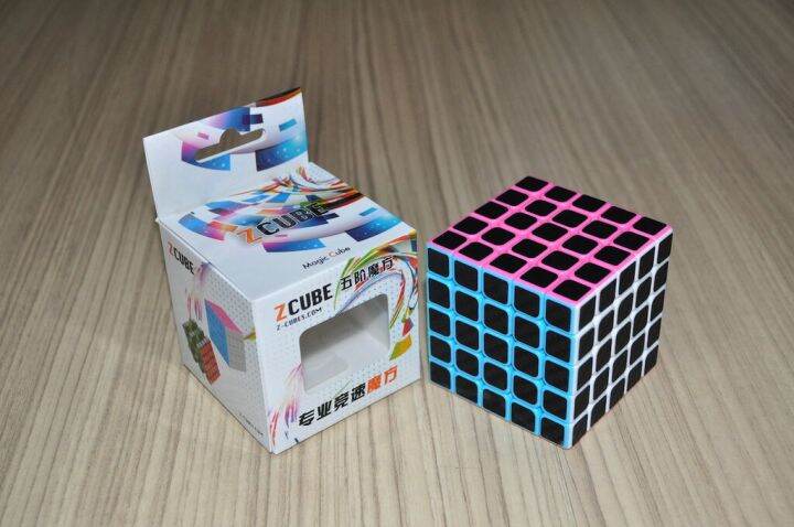 Z-Cube 5x5x5 with black carbon-fibre stickers - Full Bright | Lazada.co.th