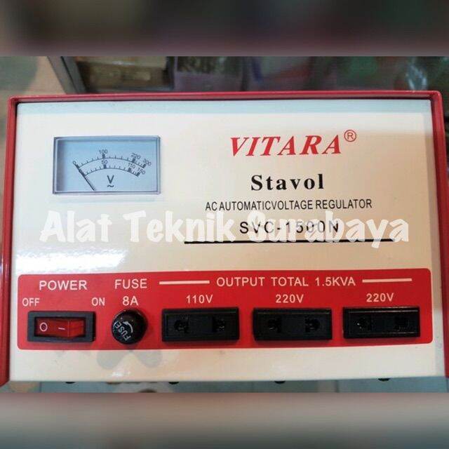 STABILIZER VOLTASE VITARA SVC 500 1500 W WATT / STAVOL / STAVOLT ...