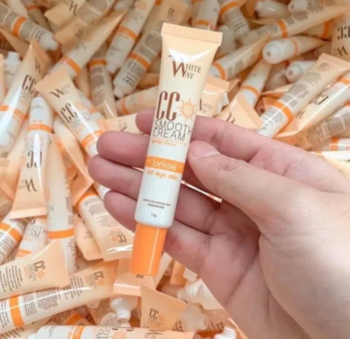ไวท์เวย์ ซีซี สมูธ WhiteWay CC Smooth Cream SPF 50 pa+++ | Lazada.co.th