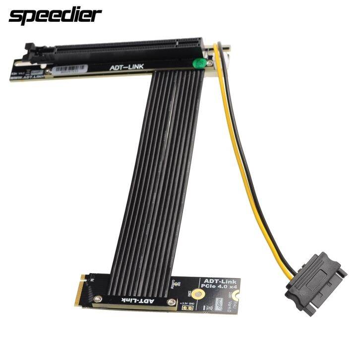 Riser PCIE4.0 X16 To M.2 NVMe SSD Extension Cable Full Speed PCI-E 4.0 ...