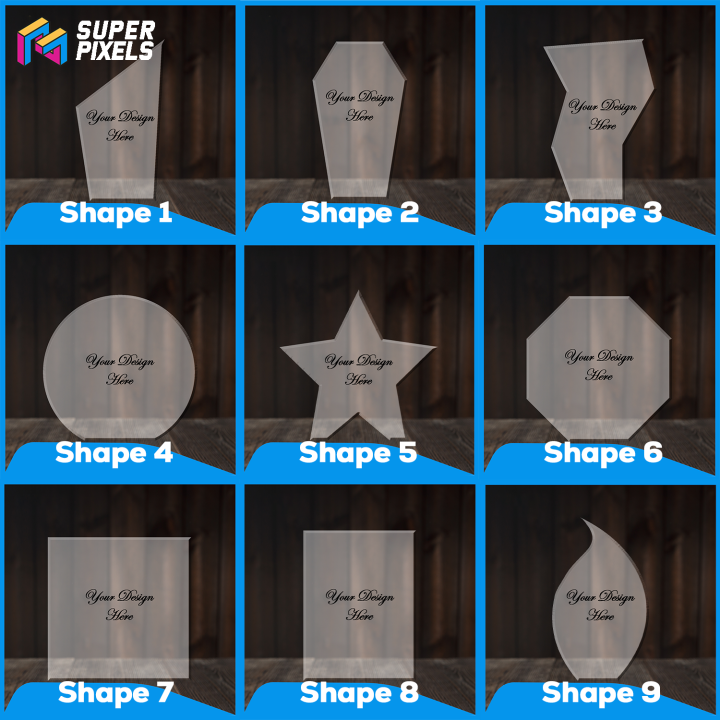 Customized Acrylic Plaque 3mm thickness by Super Pixels | Lazada PH