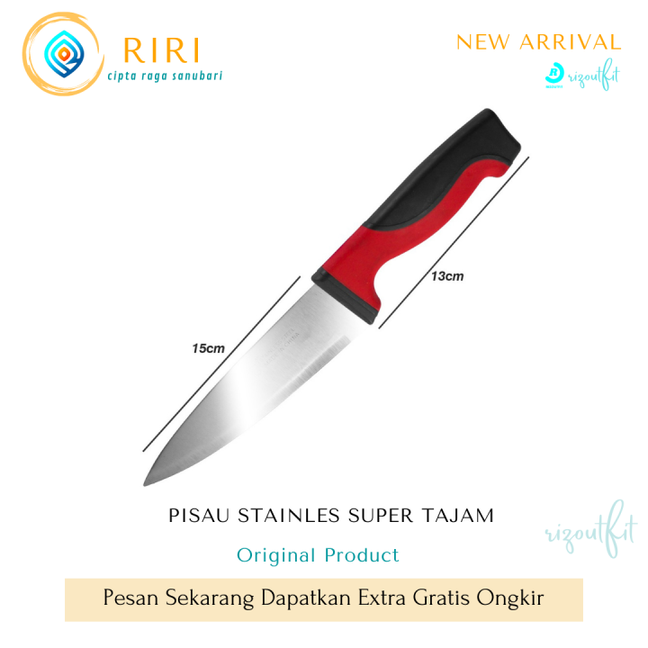 Pisau Dapur Super Tajam | Pisau Dapur Kitchen Knife Bahan Stainless ...