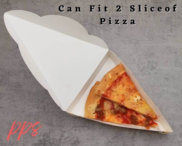Triangle Pizza Box Plain White-20pcs | Lazada PH